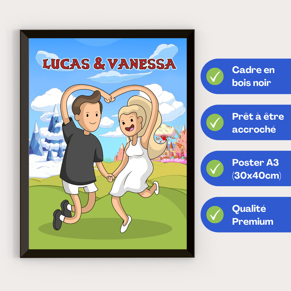 Portrait Adventure Time Personnalisé – Pars à l’aventure