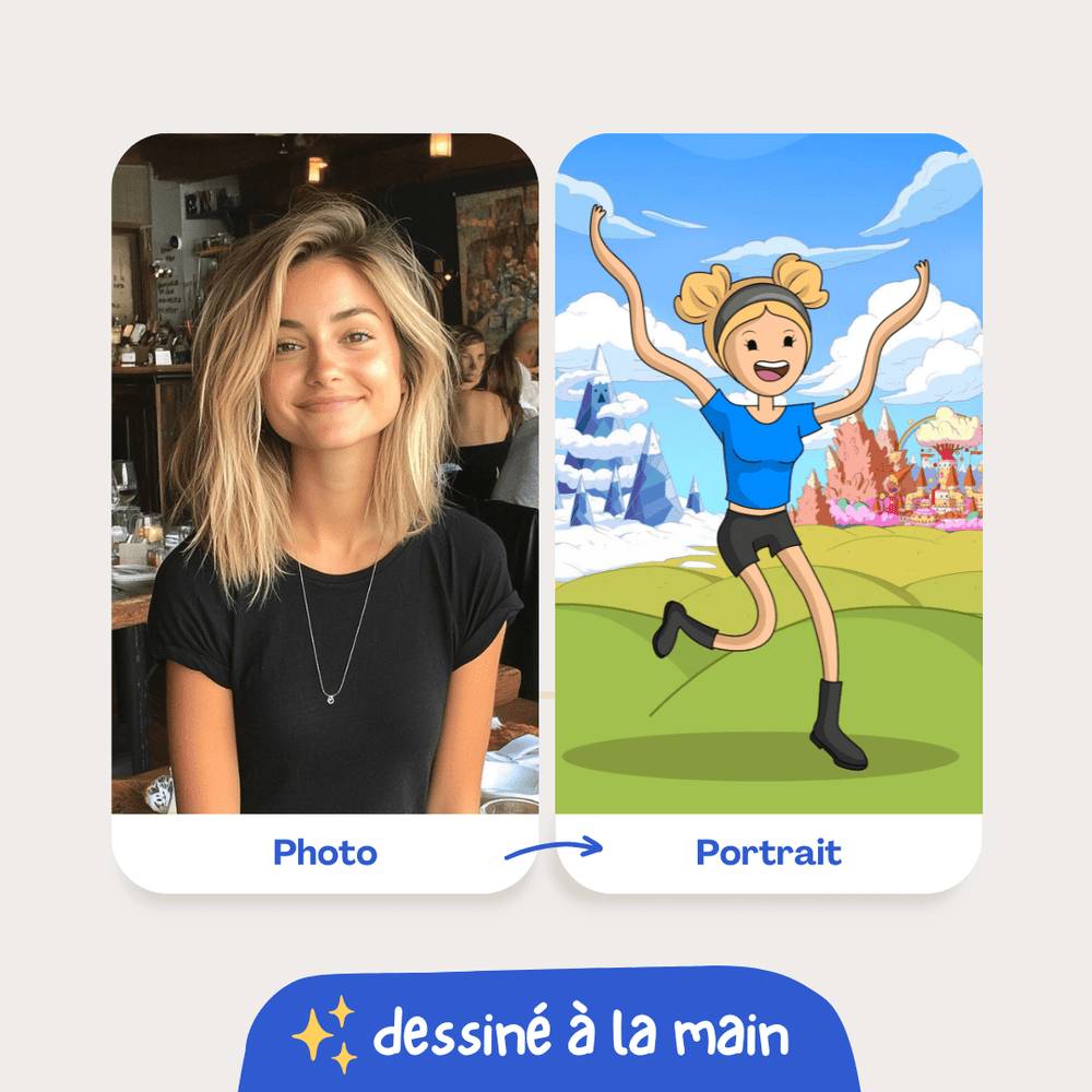 Portrait Adventure Time Personnalisé – Pars à l’aventure