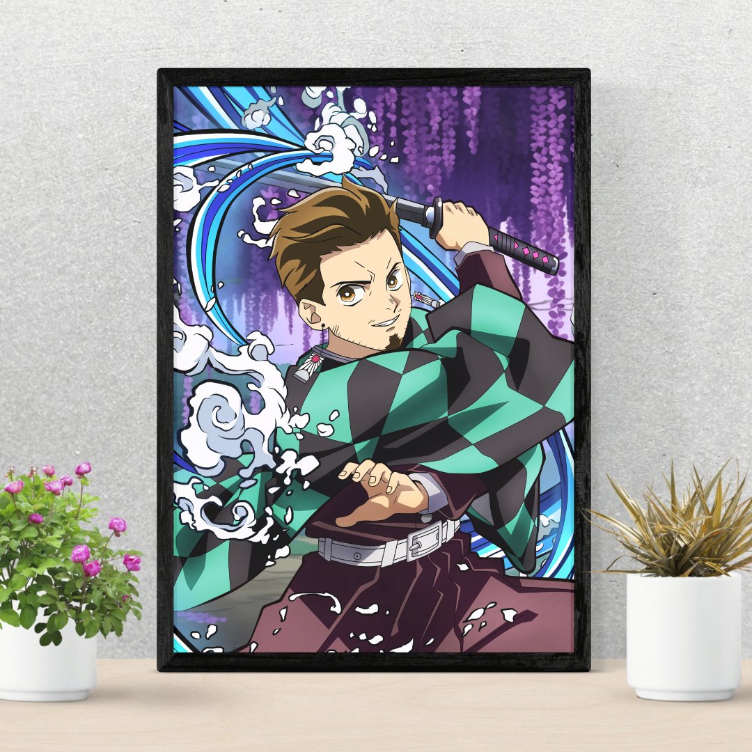 Portrait Demon Slayer Personnalisé - Cadeau Manga